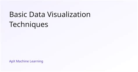 Basic Data Visualization Techniques