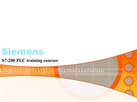 Plc Siemens Training Notes Ppt Operating Systems Computer Software And Applications