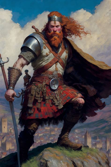 Artwork By Jafwords A Scottish Warrior Superhero