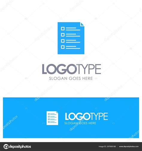 Checklist Check File List Page Task Testing Blue Solid Log Stock