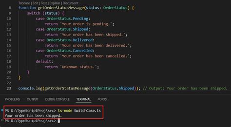 Typescript Switch Case With Enums