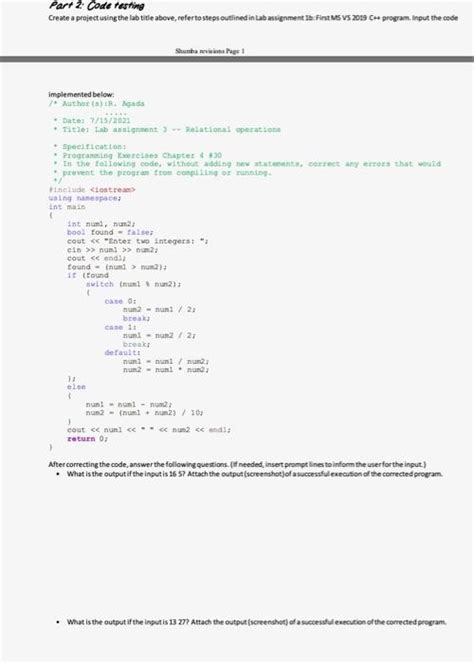 solved problem specification programming exercises