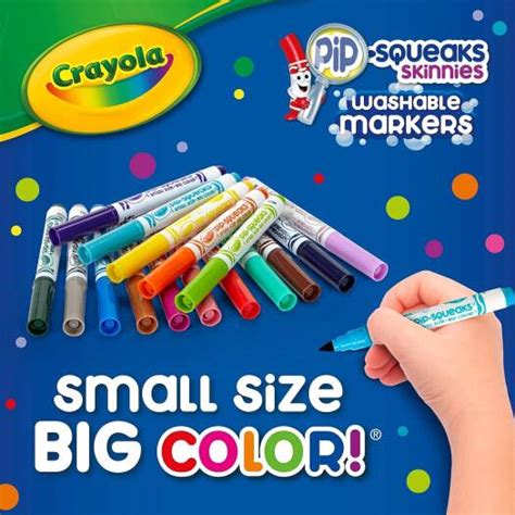 Crayola Washable Pip Squeaks Skinnies Markers Pack Of 16 Buy Best