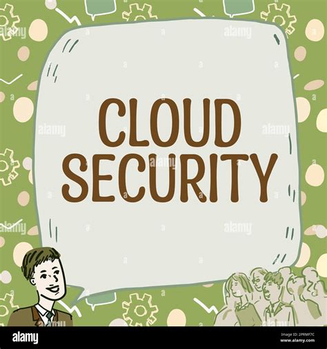 Writing Displaying Text Cloud Security Internet Concept Empowers