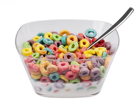 Royalty Free Photo Fruit Loops Cereal Inside Bowl And Milk Pickpik