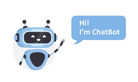 로봇 챗봇 아이콘입니다 온라인 커뮤니케이션 개념 Ai 어시스턴트 지원 인공 지능 기술 평면 만화 스타일의 벡터 일러스트 레이 션 Brand Name Smart Phone에