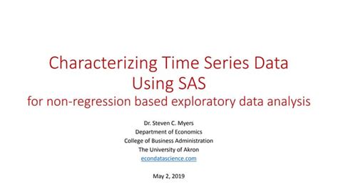 Characterizing Time Series Presentation Ppt