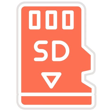 premium vector memory card vector icon design illustration