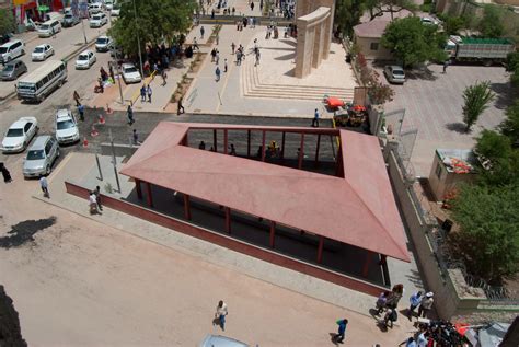 Rashid Ali Creates Pink Concrete Courtyard Pavilion In Somaliland