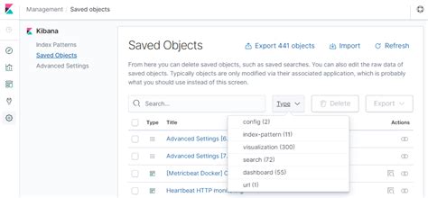 how to export from kibana to csv and json