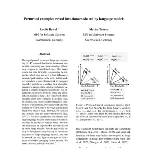 Perturbed Examples Reveal Invariances Shared By Language Models Acl Anthology