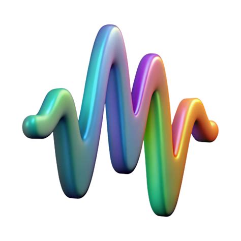 Elegant Classic Dynamic Spectral Waveform Cutout Element Original