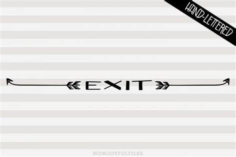 Exit With Arrows For RV Window SVG HowJoyful Studio
