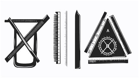 Professional Triangle Ruler Protractor Vector Icon For Designers