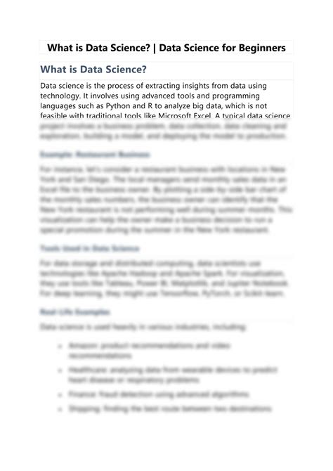 SOLUTION What Is Data Science Studypool