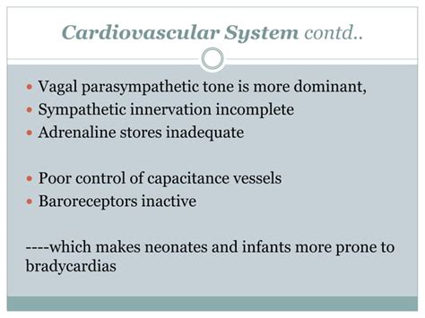 Anatomical And Physiological Differences Between An Adult And Neonates