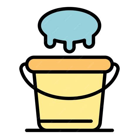 Euter Und Eimer Symbol Umriss Des Euter Und Eimer Vektorsymbols In