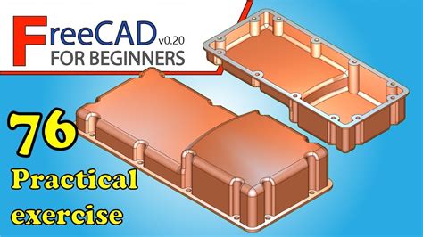 Freecad Beginners Tutorial Practical Exercise 76 Youtube