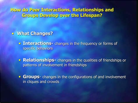 Ppt Peer Interactions Relationships And Groups Powerpoint Presentation Id690560