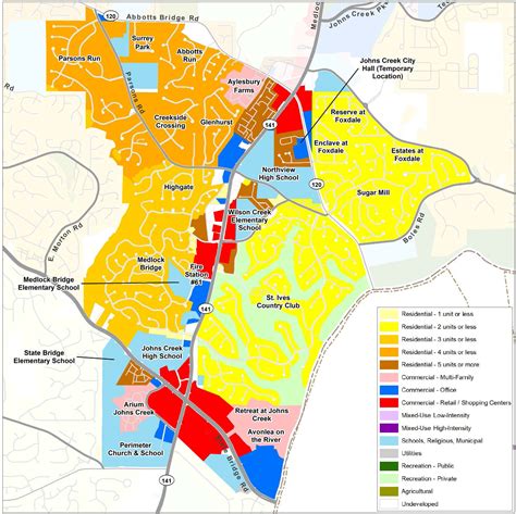 Medlock Current Land Use Map Living In Johns Creek Ga