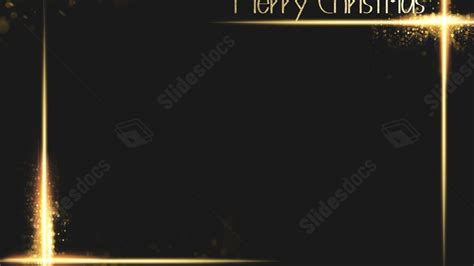 Festival Light Effect Christmas Black Cute Metallic Feel Powerpoint