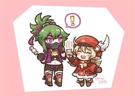 Some Genshin Birthday Arts Itto Paimon And Piyostoria