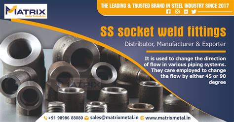 Ss Socket Weld Fittings Manufacturer In India