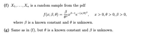 Solved Find A Minimal Sufficient Statistic Mss For Each Of