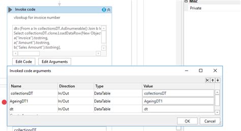 do a vlookup using linq and assign the value to the specified column