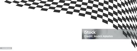 물결 모양의 경주 깃발 또는 체스판 질감 뒤틀린 흑백 체크 무늬 모토크로스 랠리 스포츠카 또는 체스 게임 대회 배너 배경 경기