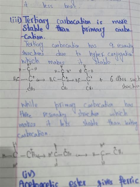 Solution Why Tertiary Carbocation Is More Stable Than Primary