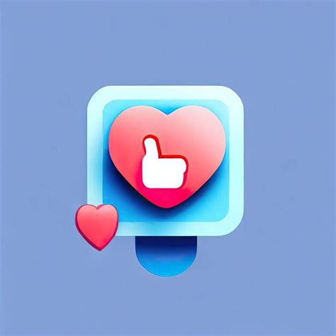 Premium Photo Notifications Icon Heart Shape Generative Ai