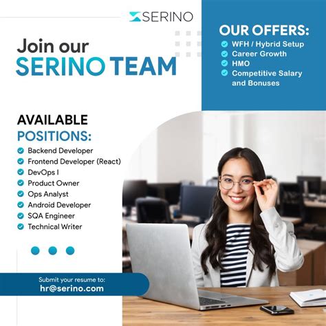 Serino Systems Inc On Linkedin Technology Opportunities Career Work Development Projects