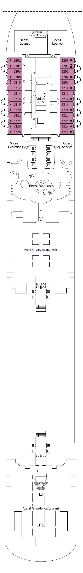 Costa Firenze Plan Des Ponts Cabines Et Tarifs 2026 2027