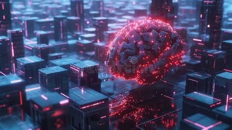 Digital Brain Concept With Neural Network Connections Stock Illustration Illustration Of