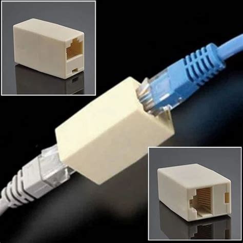 Lan Network Patch Ethernet Rj45 Female F Coupler Joiner Extender
