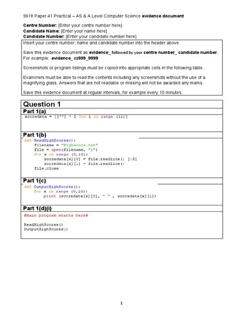 Evidence Pdf Computing Computer Science