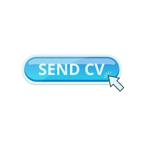 Send Cv Blue Button Vector Isolated On White Background 32174180