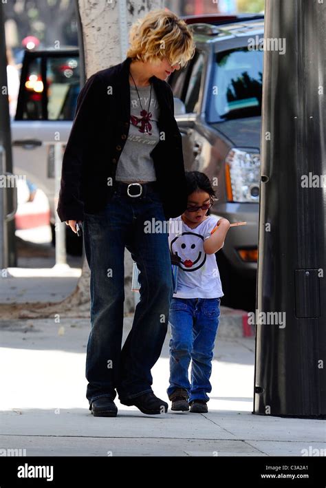 Meg Ryan Picks Up Her Adopted Daughter Daisy From School In Santa