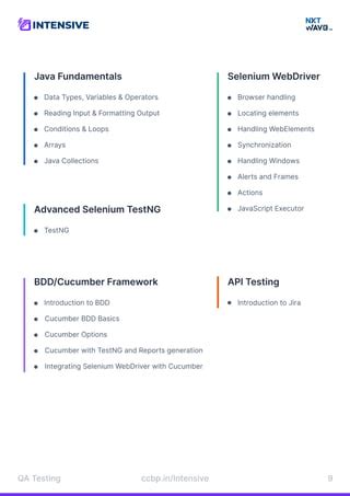 Automation Testing Syllabus PDF