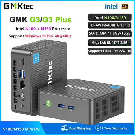Gmktec G9 Nas Mini Pc G3 Plus N150 Mini Pc Wins 11 Ddr4 16gb 512gb Nvme Ssd Wifi6 Bt 5 2 2 5g