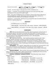 Module Notes Module Notes Sexual Intercourse COITUS COPULATION PAREUNIA FORNICATION