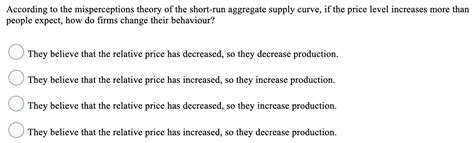 Solved According To The Misperceptions Theory Of The