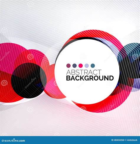 Colorful Circles Modern Abstract Composition Stock Vector Illustration Of Modern Frame 48434260