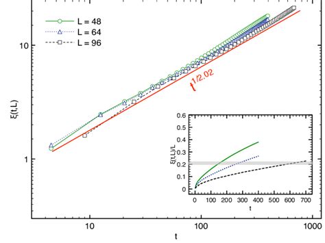 The Behaviour Of The Correlation Length In The Main Plot ξt L