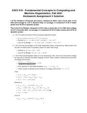 Homework3 Solution Pdf CSCI 516 Fundamental Concepts In Computing And Machine Organization