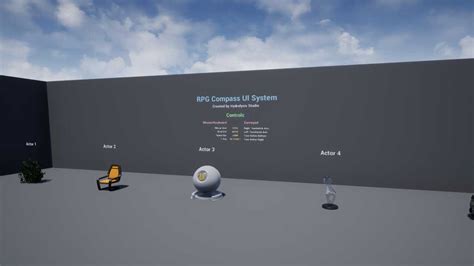 Rpg Compass Ui System Unreal Engine Assets Ue3dfree