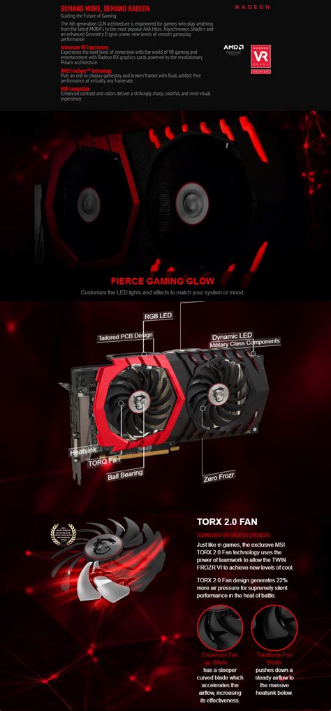 Buy Msi Radeon Rx 480 Gaming X 8gb Msi Rx480 Gaming X 8gb Pc Case