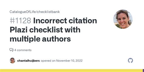 Incorrect Citation Plazi Checklist With Multiple Authors · Issue 1128