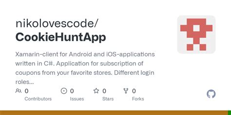 GitHub Nikolovescode CookieHuntApp Xamarin Client For Android And IOS Applications Written In